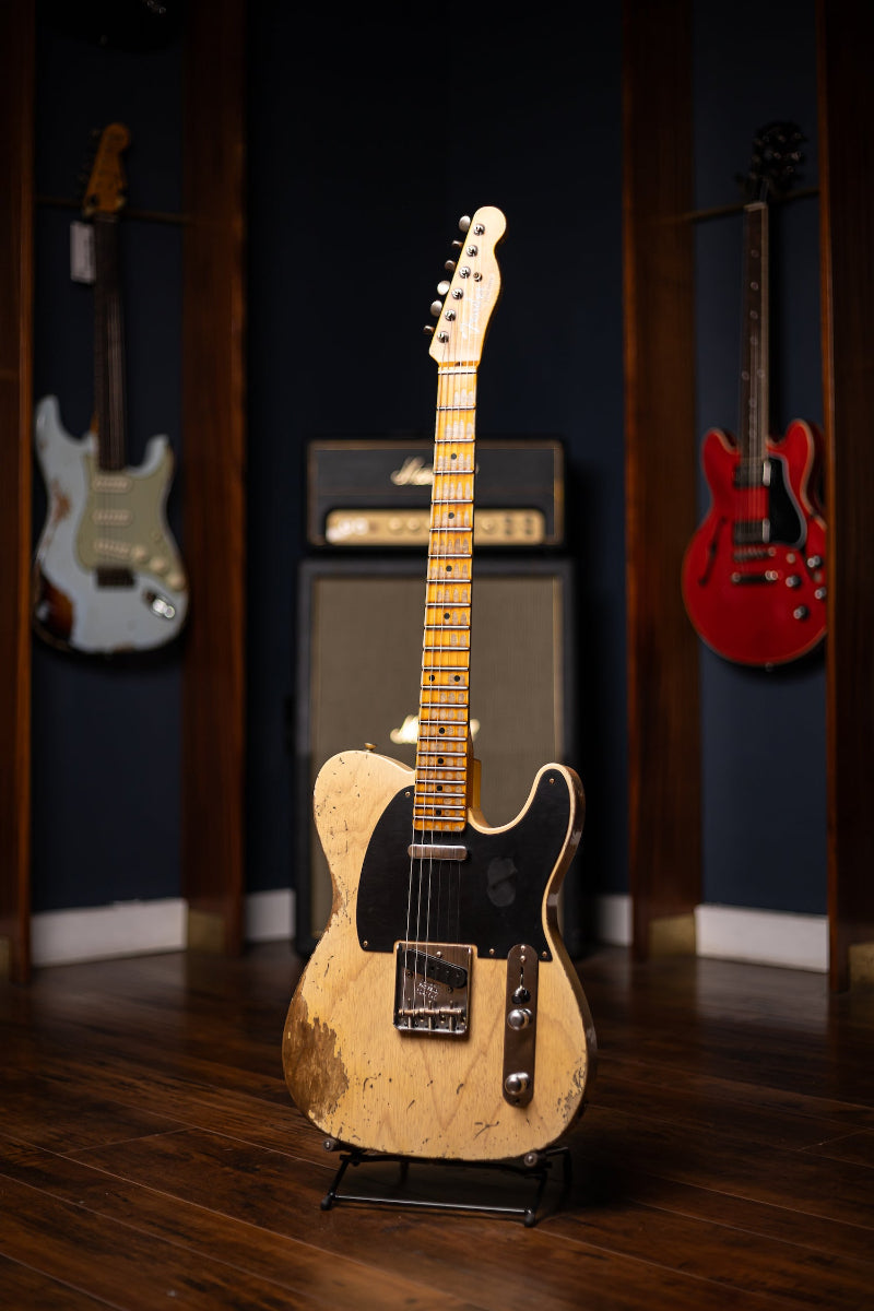 Fender Custom Shop '54 Blackguard Telecaster Super Heavy Relic Electri ...