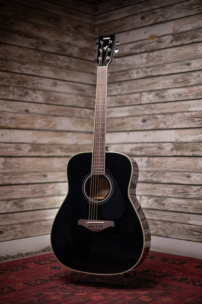 Yamaha FG-TA TransAcoustic Dreadnought Guitar - Black – Walt Grace Vintage