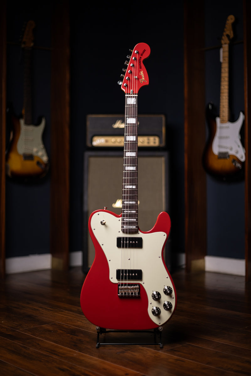Fender Chris Shiflett Cleaver Telecaster Deluxe - Dakota Red – Walt ...