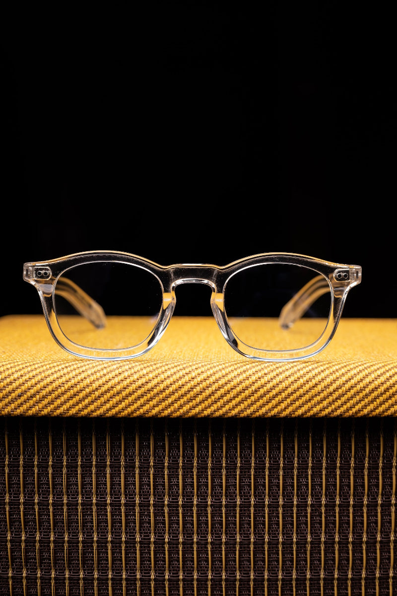 Johann Wolff Sunglasses - Carousel in Crystal w/ Blue Photocromatic Le ...